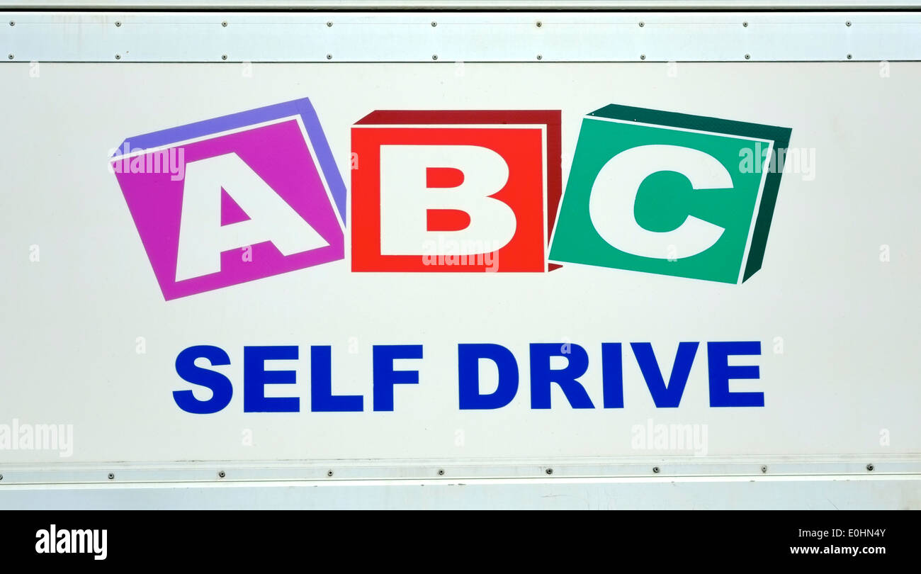 ABC self drive hire van logo England UK Stock Photo - Alamy