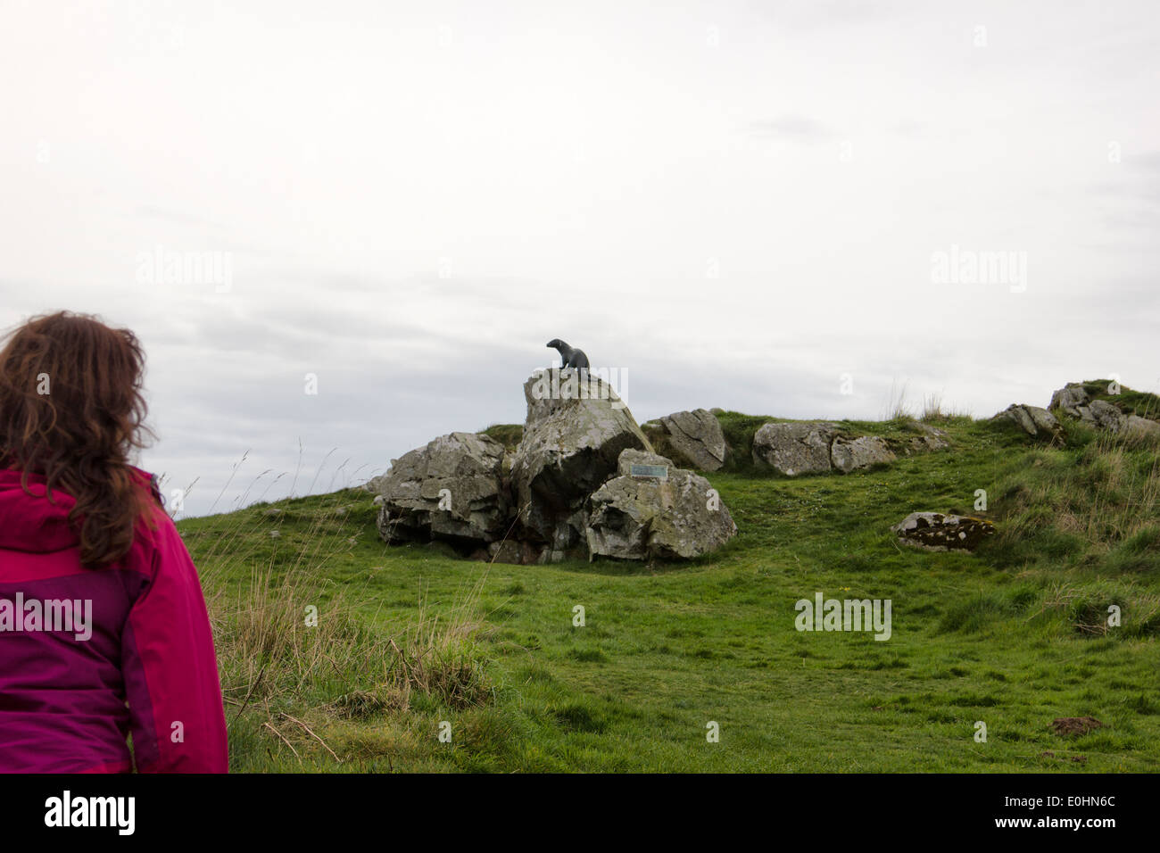 Otter Memorial in Monreith , Dumfries and Galloway - Scotland Stock ...