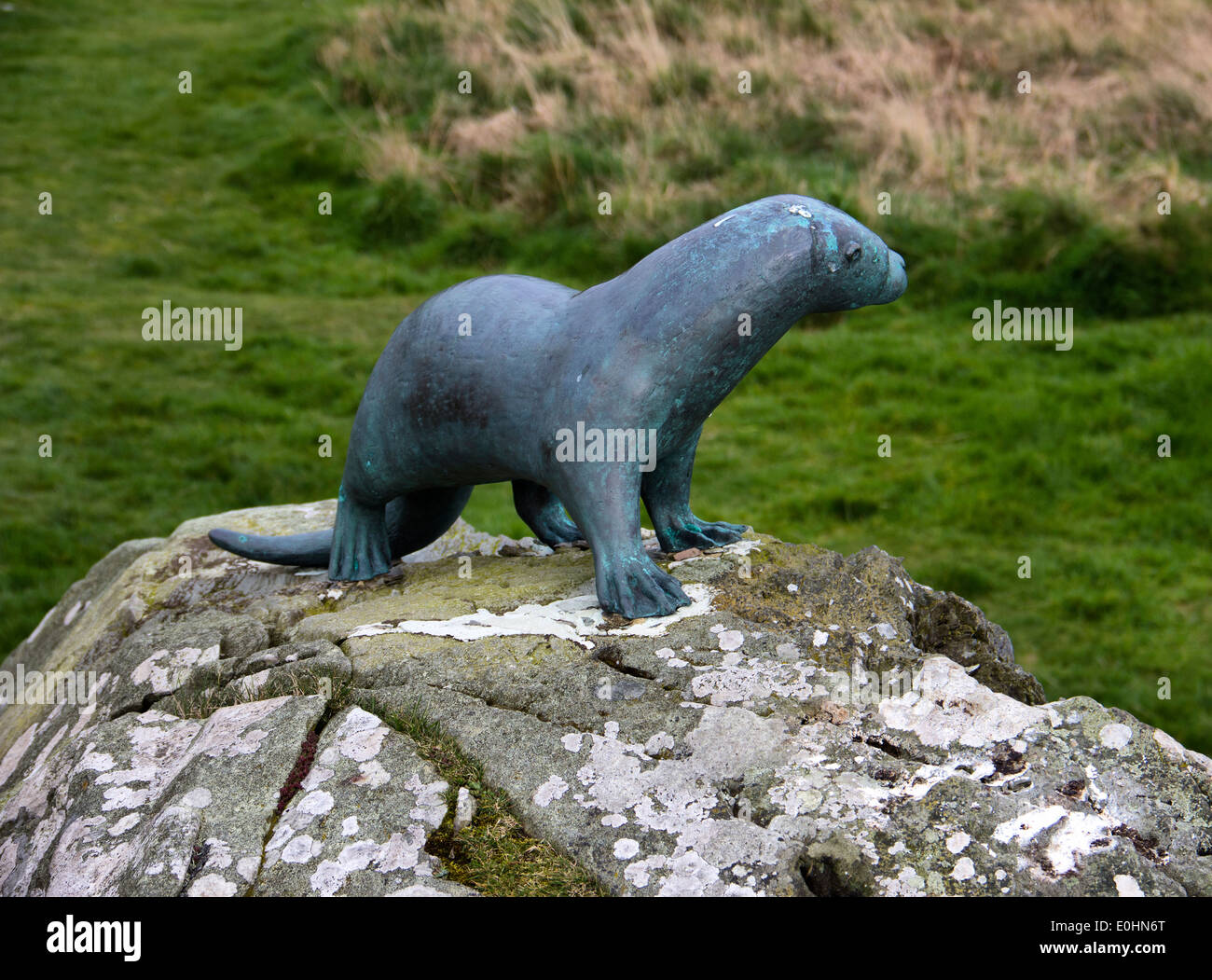 Otter Memorial in Monreith , Dumfries and Galloway - Scotland Stock ...