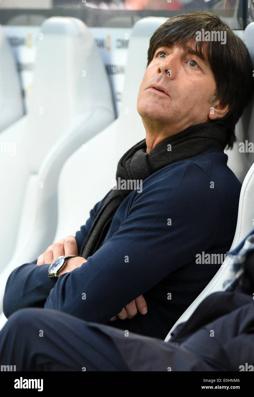 Hamburg, Germany. 13th May, 2014. Germany's head coach Joachim Loew on ...