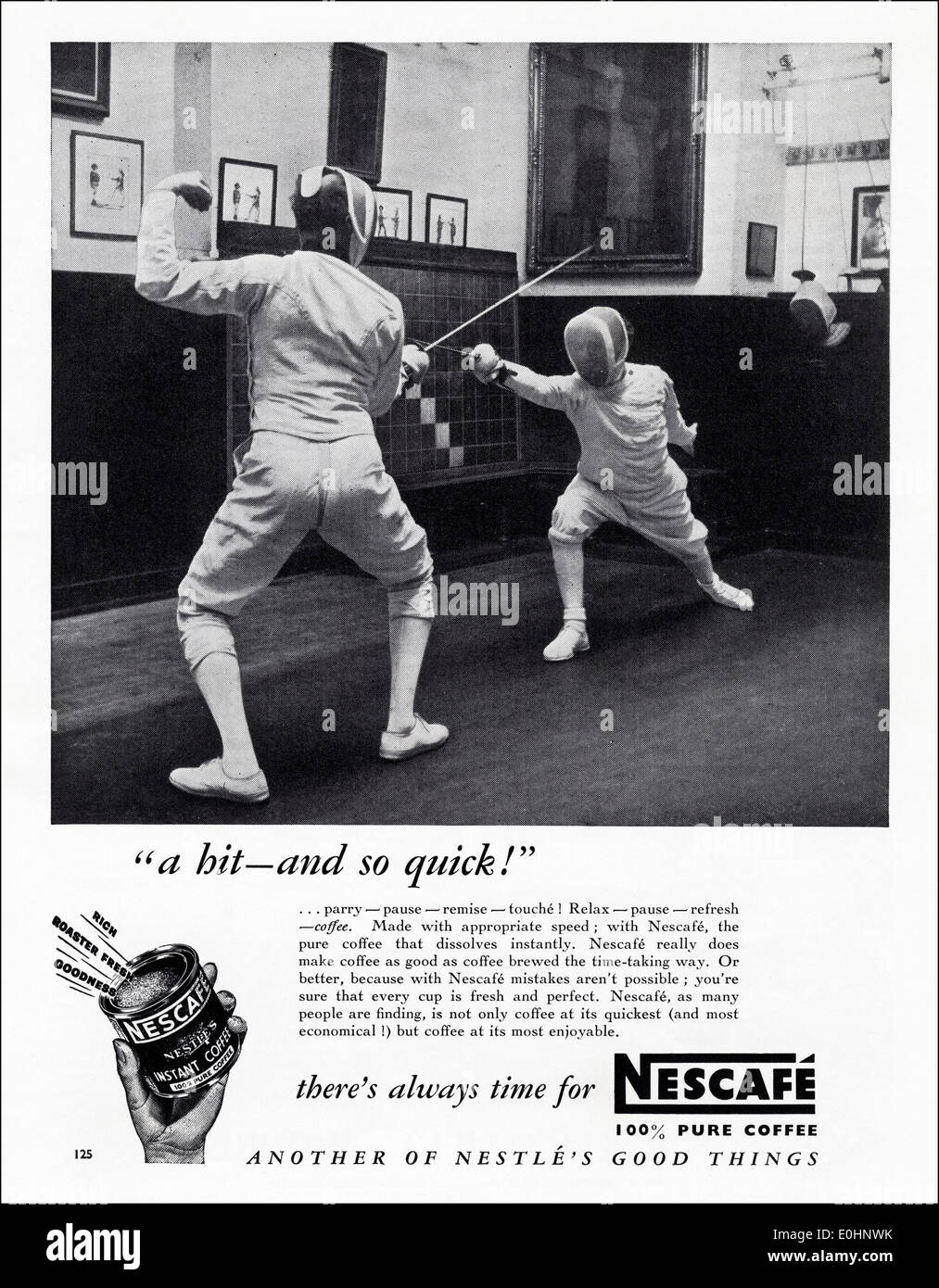 Nescafe advert hi-res stock photography and images - Alamy