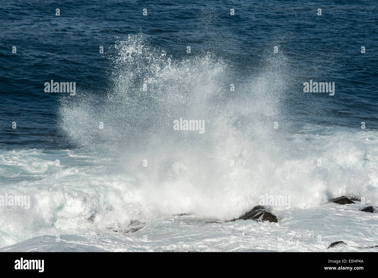 Waves breaking on the beach, Cape Spear, St. John's, Newfoundland And ...