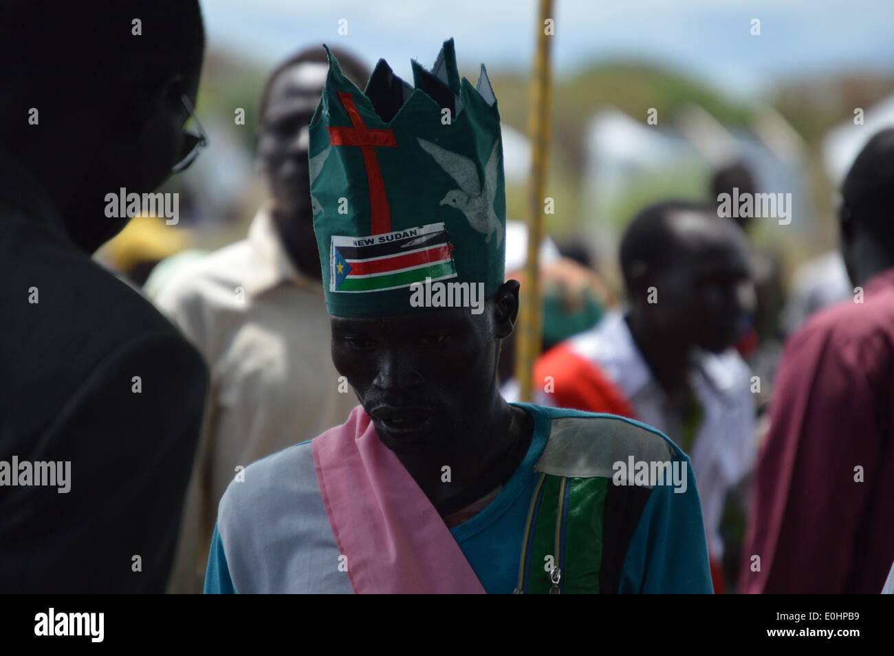Gumuruk, Jonglei, South Sudan. 13th May, 2014. Delegation members ...