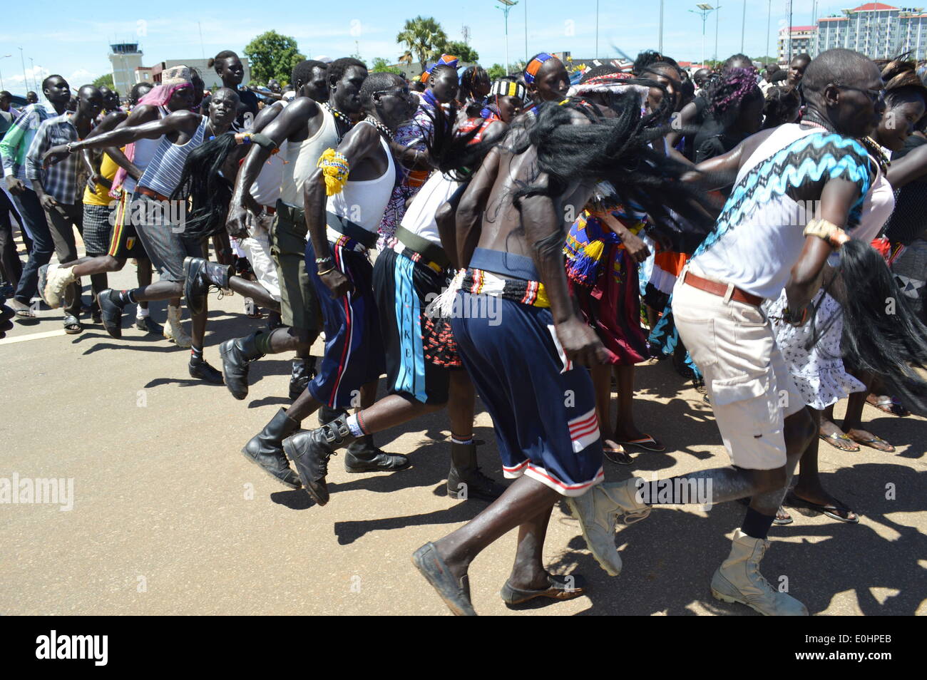 Juba, Jonglei, South Sudan. 13th May, 2014. Murle tribes people Stock ...
