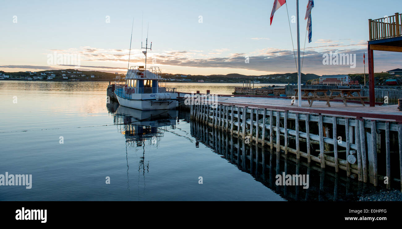 Fishing trawler at dock, Twillingate, South Twillingate Island ...
