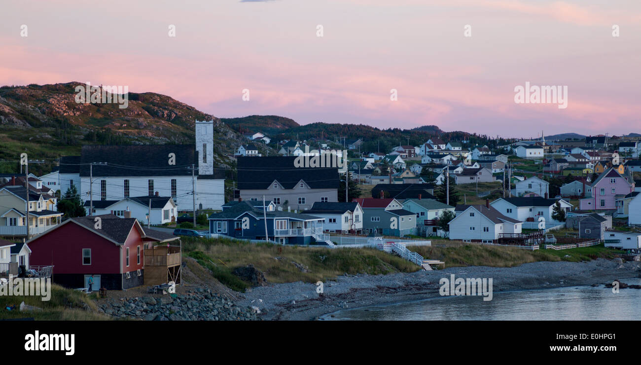 Town along the coast, Twillingate, South Twillingate Island ...