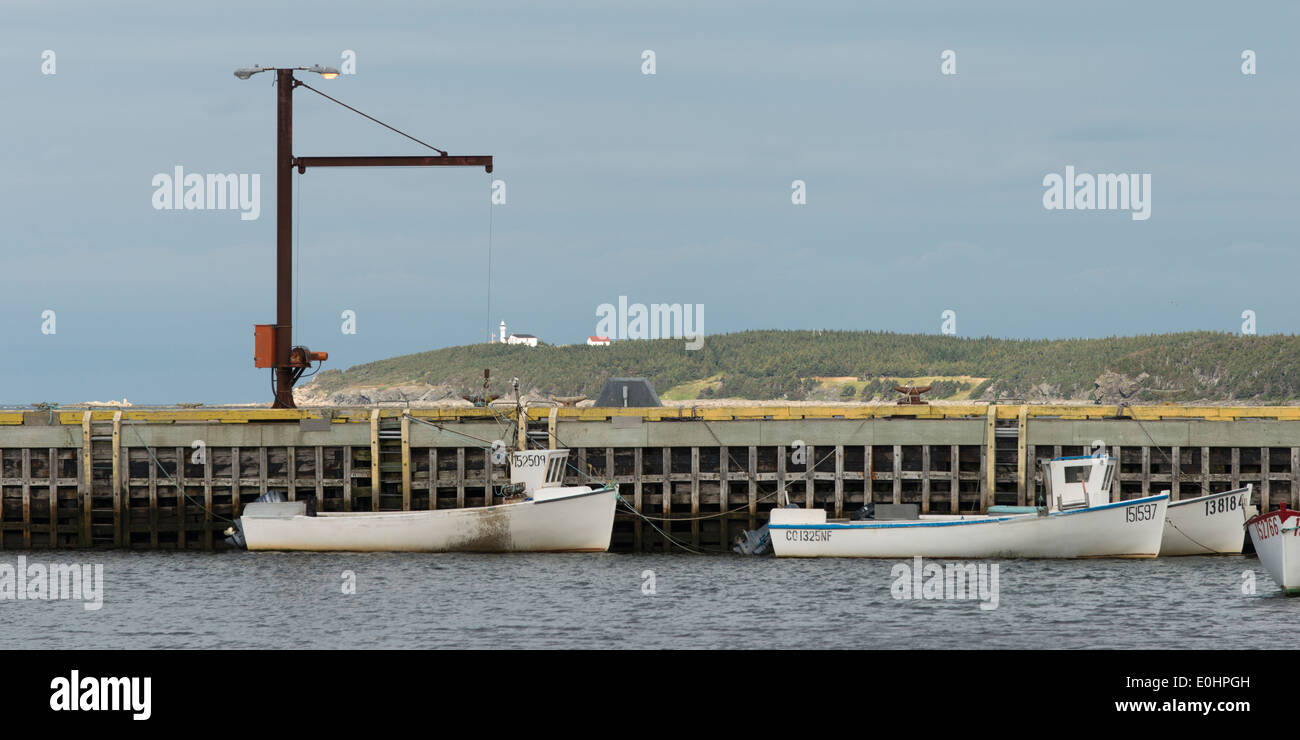 Fishing boats at dock, Rocky Harbor, Norris Point, Gros Morne National ...