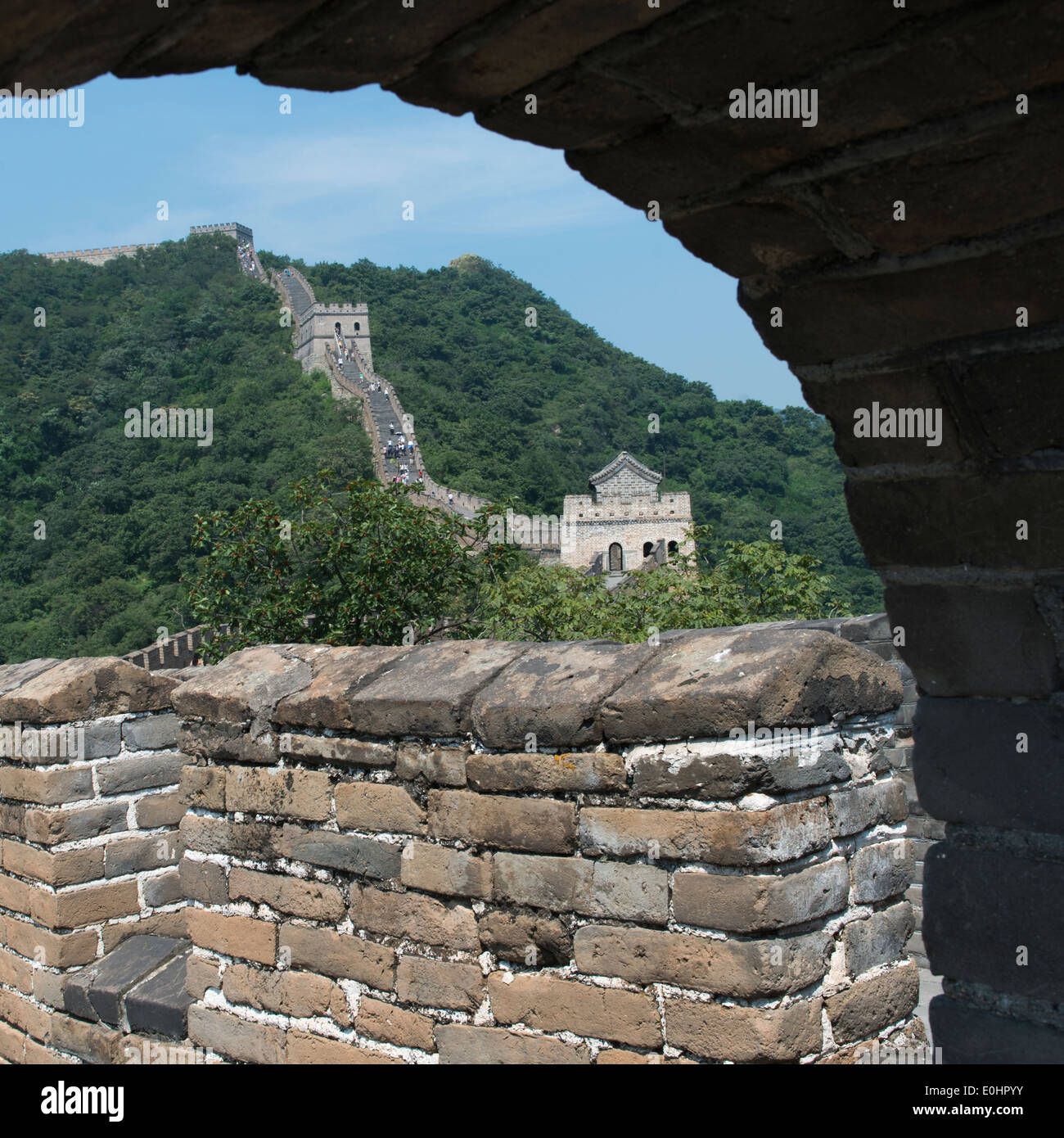 Mutianyu section of Great Wall Of China, Huairou District, Beijing ...