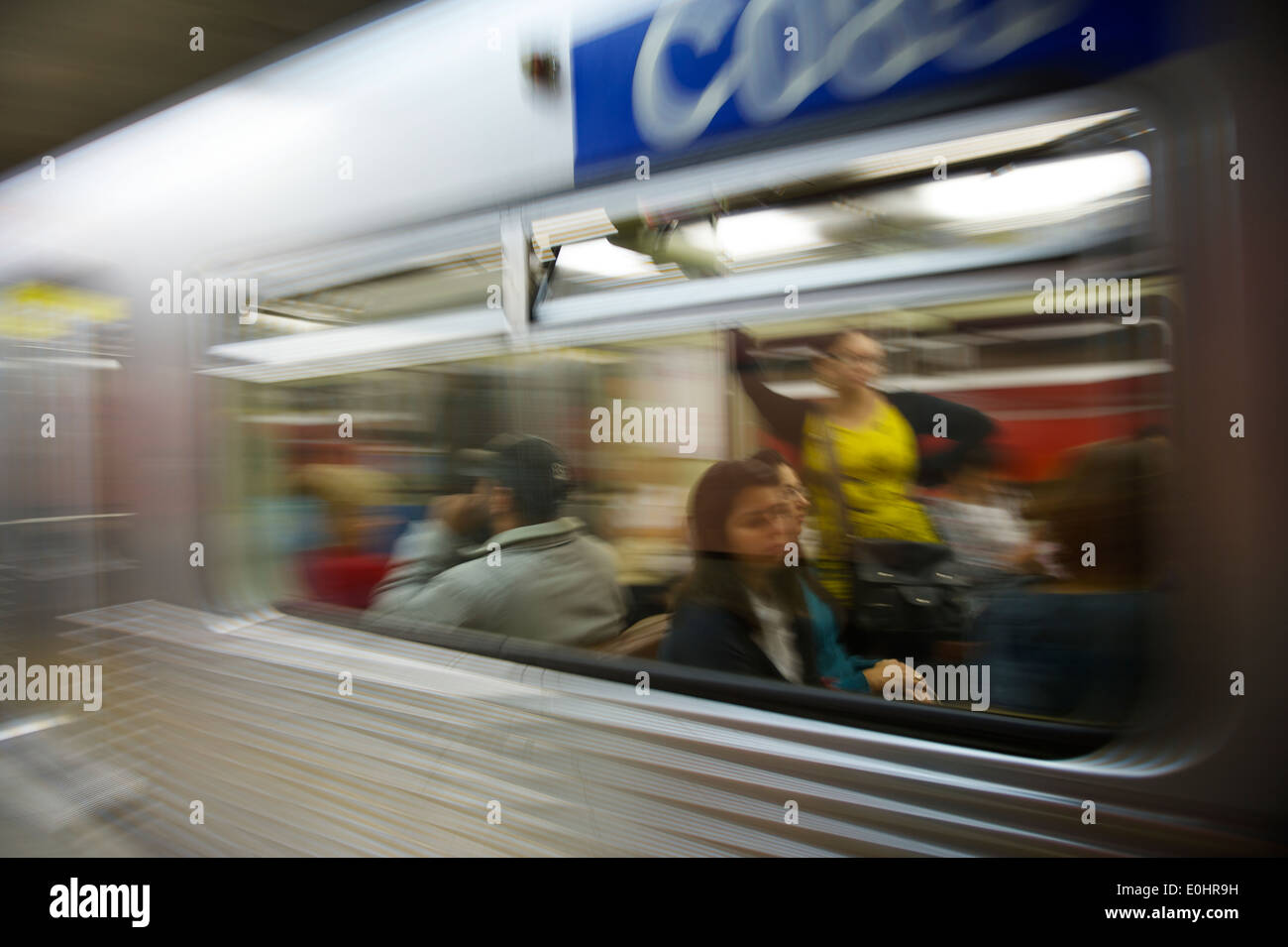 Metro subway train hi-res stock photography and images - Alamy