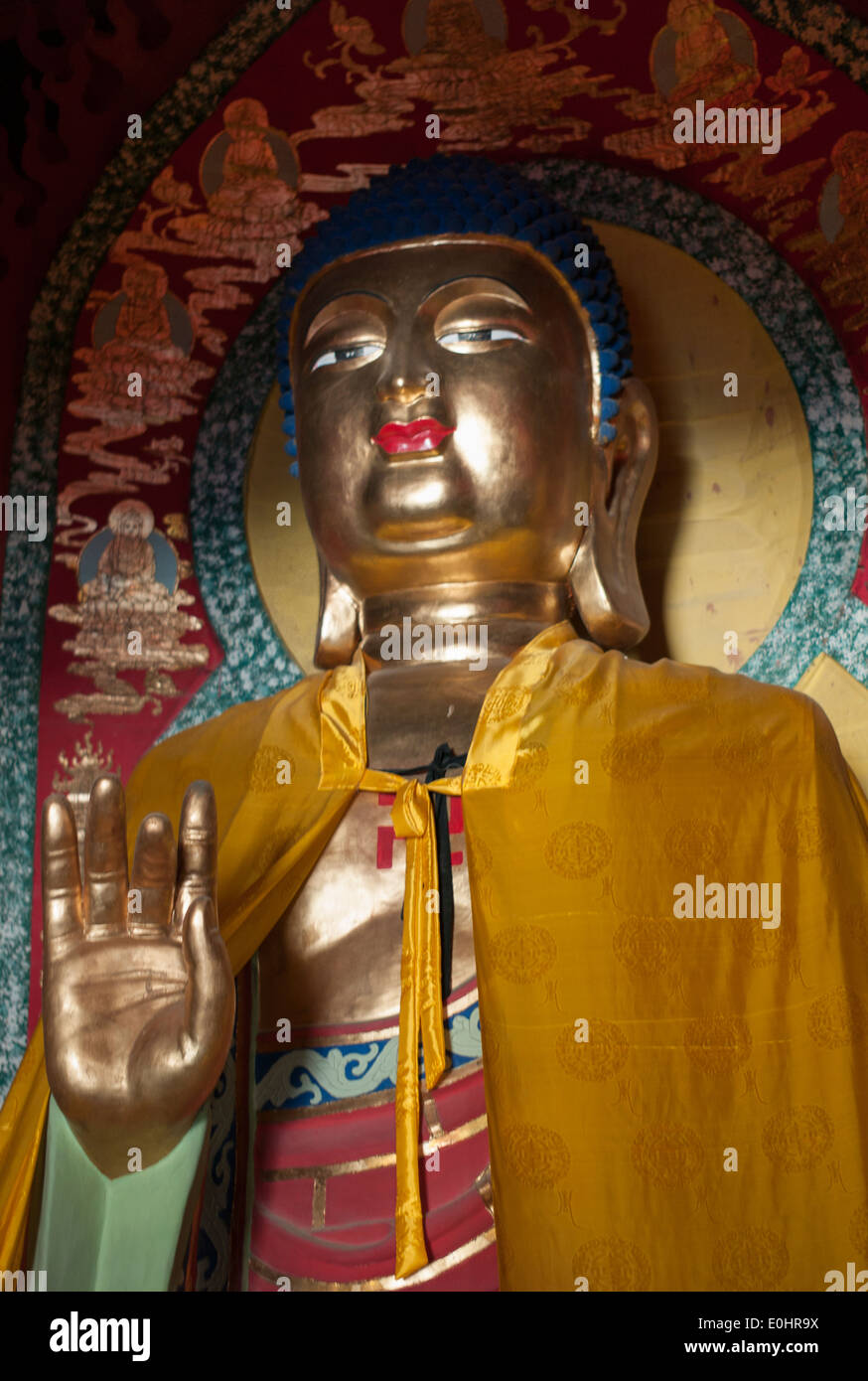 Blessing statue of Lord Buddha, China Stock Photo - Alamy