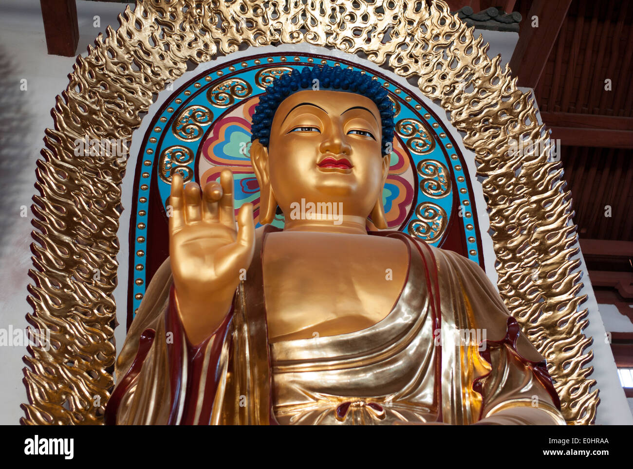 Blessing statue of Lord Buddha, China Stock Photo - Alamy