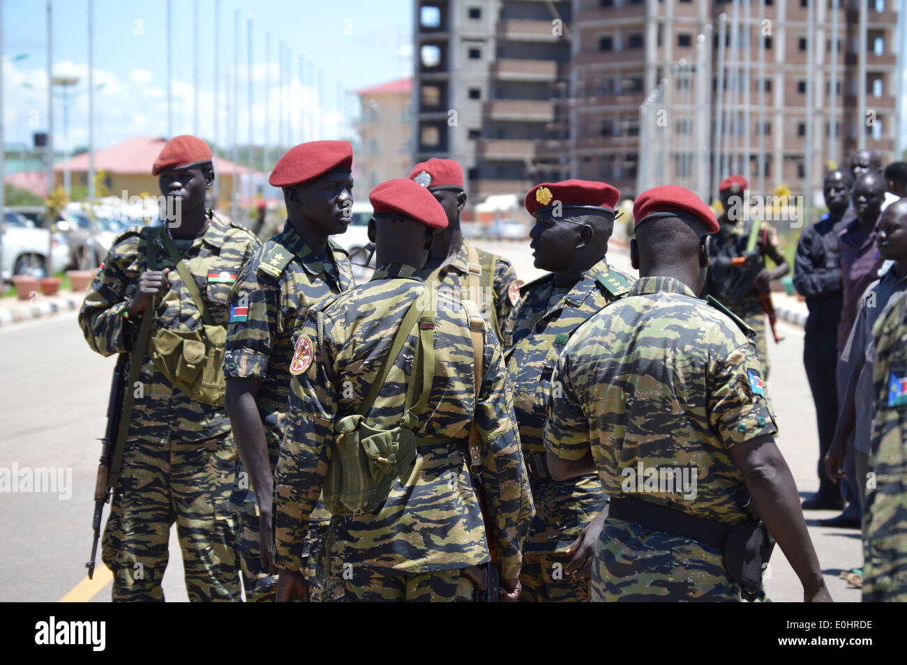 Juba, South Sudan, Africa. 11th May, 2014. The Tiger Battalion also ...