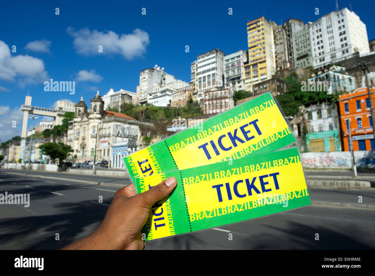 Ticket for the brazil hi-res stock photography and images - Alamy