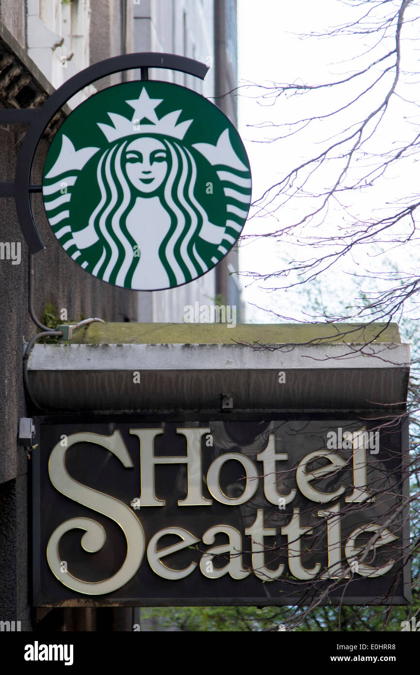 Hotel Seattle sign, Seattle, Washington State, USA Stock Photo - Alamy