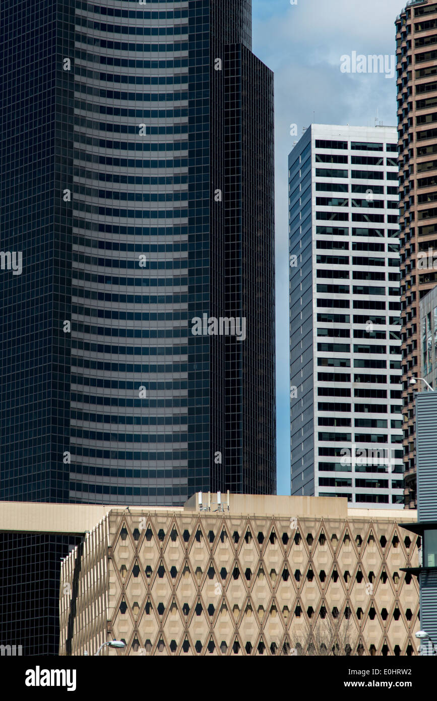Skyscrapers in a city, Seattle, Washington State, USA Stock Photo - Alamy