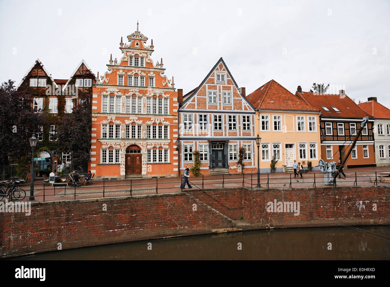 Germany, Stade, 'Old Port', houses,, Deutschland, Stade, 'Alter Hafen ...