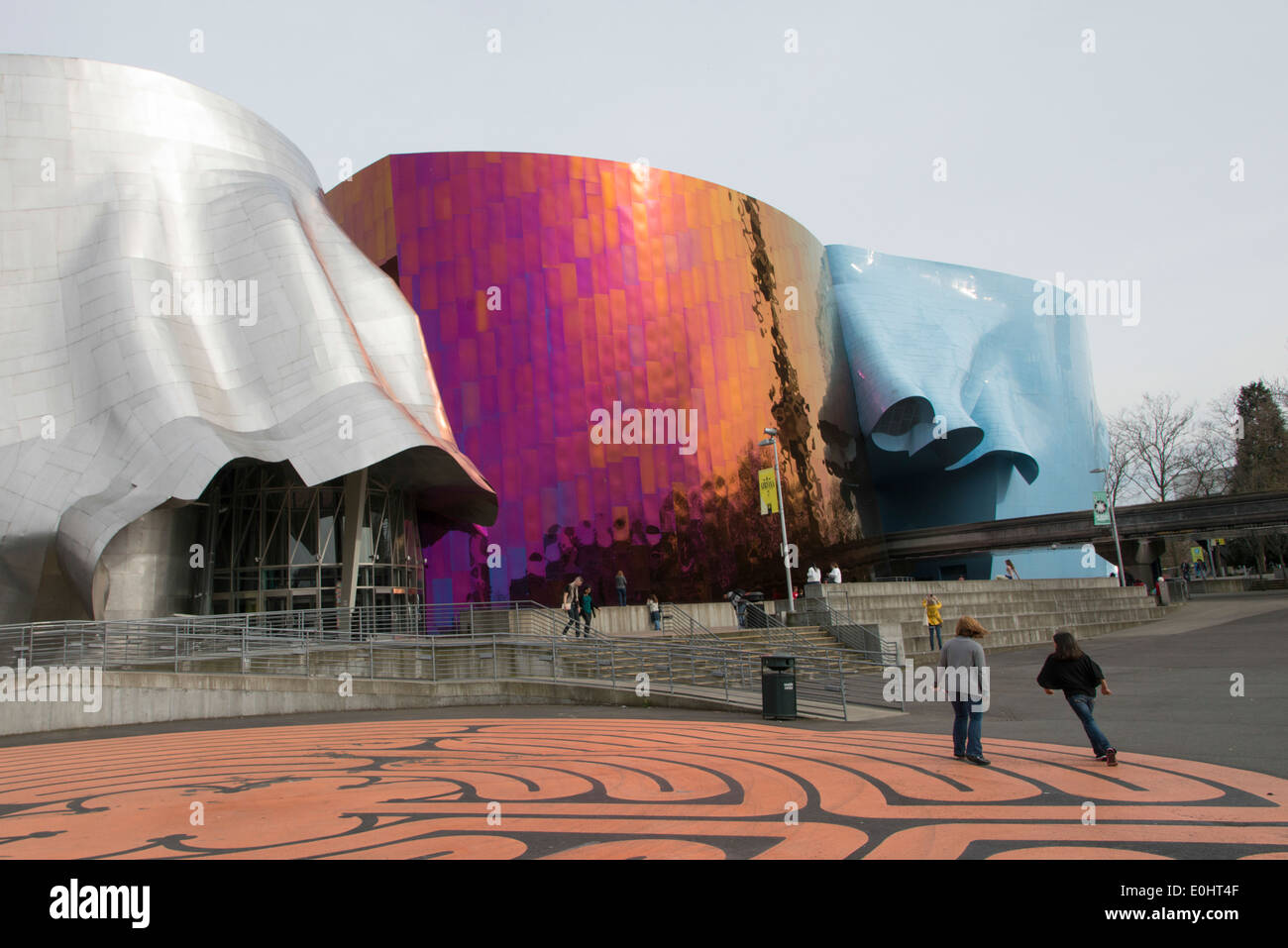 Exterior view of EMP Museum, Seattle, Washington State, USA Stock Photo ...