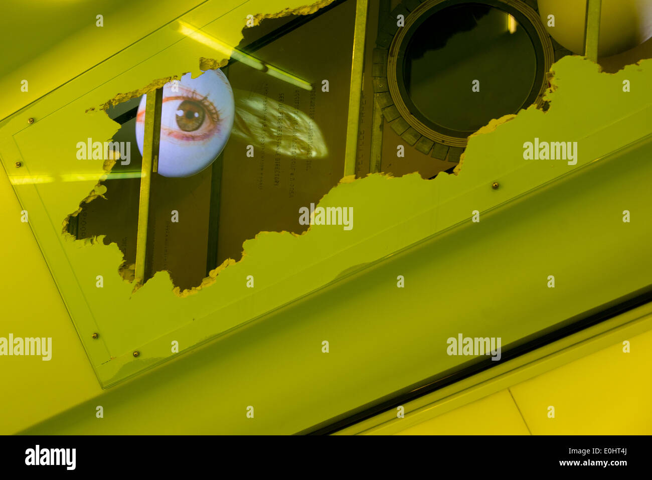 Human Eye Sculpture inside Seattle Central Library, Seattle, Washington ...