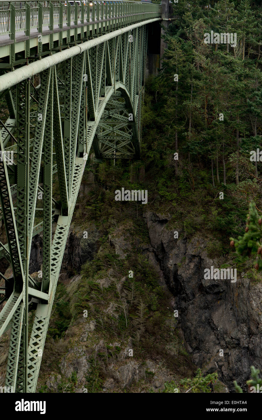 Lower part of Deception Pass Bridge, Deception Pass State Park ...