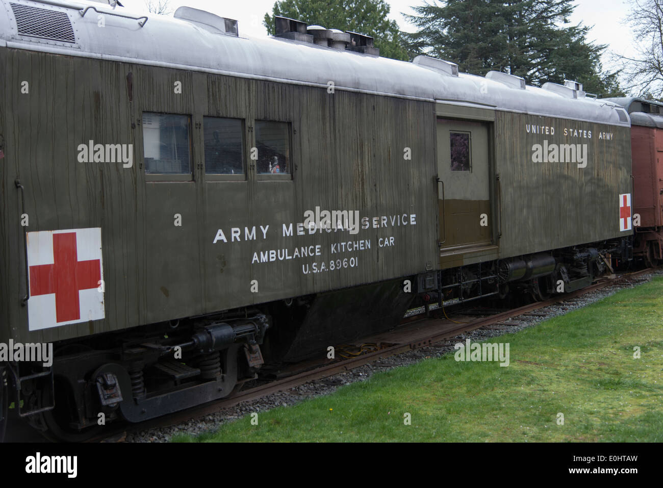 US Army Medical Service ambulance kitchen car at Northwest Railway ...
