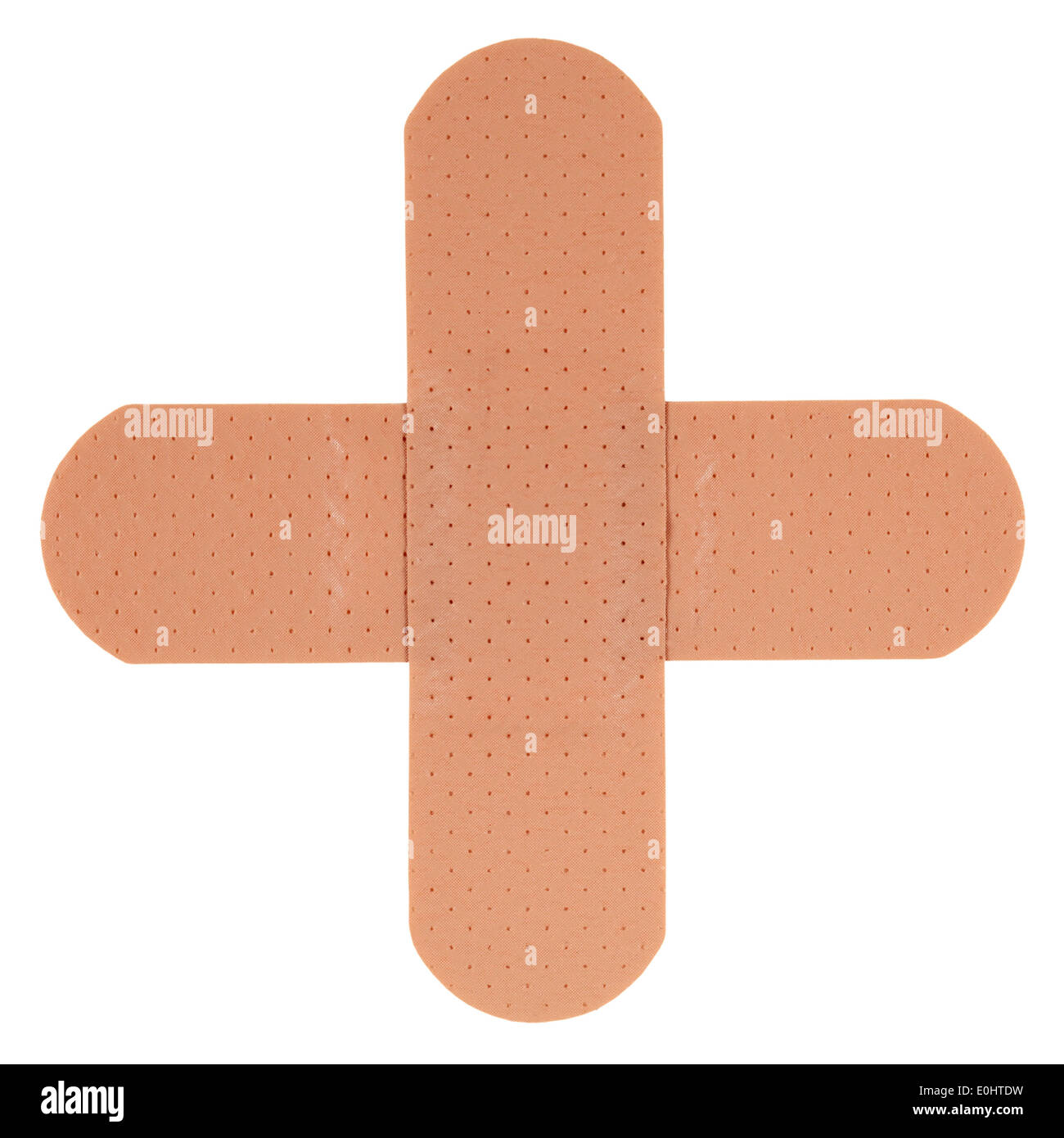 Patch in shape of a plus, isolated on white background Stock Photo - Alamy