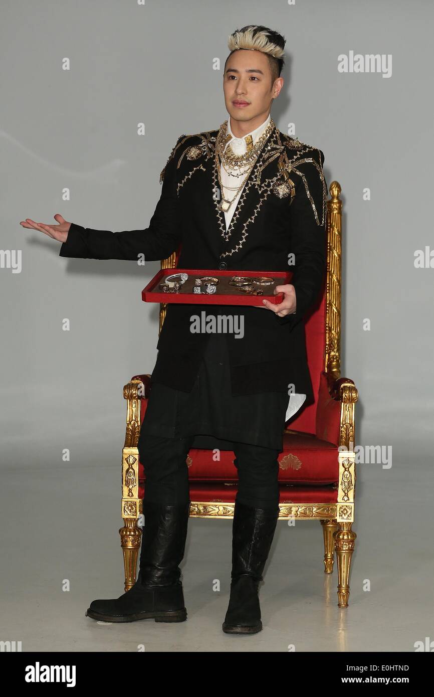 Taipei, China. 8th May, 2014. Singer Wilber Pan shoots poster in Taipei ...