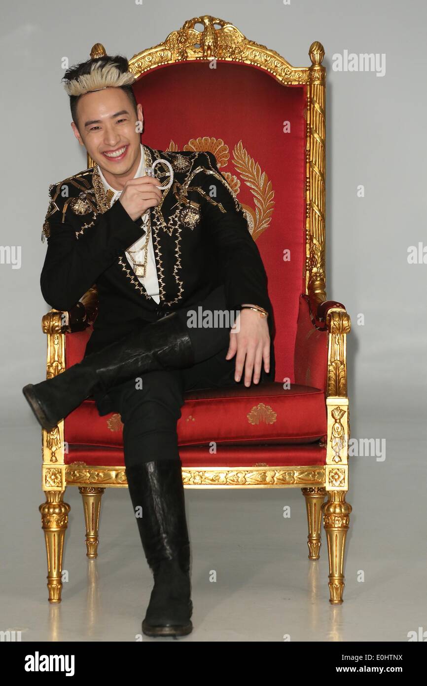 Taipei, China. 8th May, 2014. Singer Wilber Pan shoots poster in Taipei ...