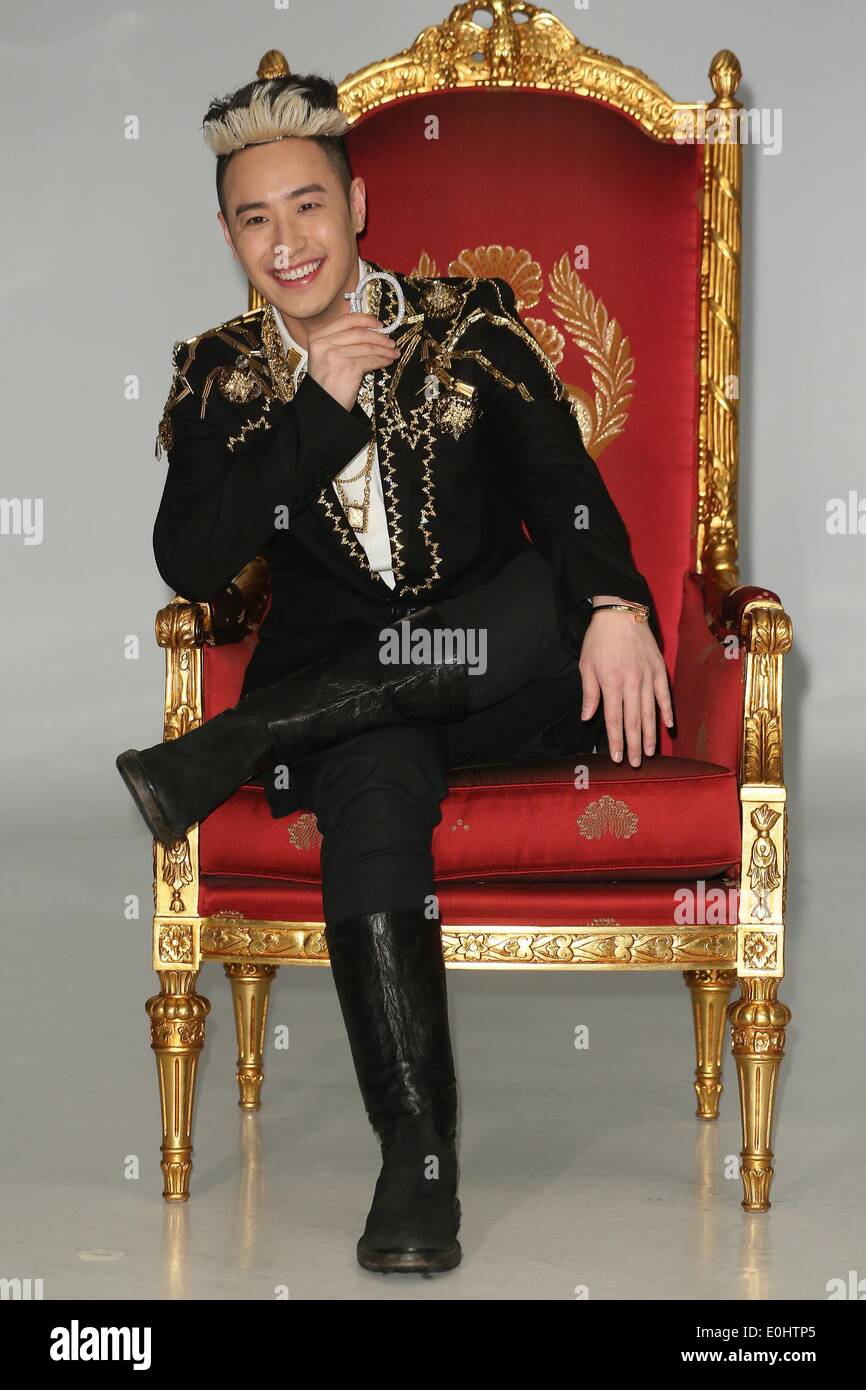 Taipei, China. 8th May, 2014. Singer Wilber Pan shoots poster in Taipei ...