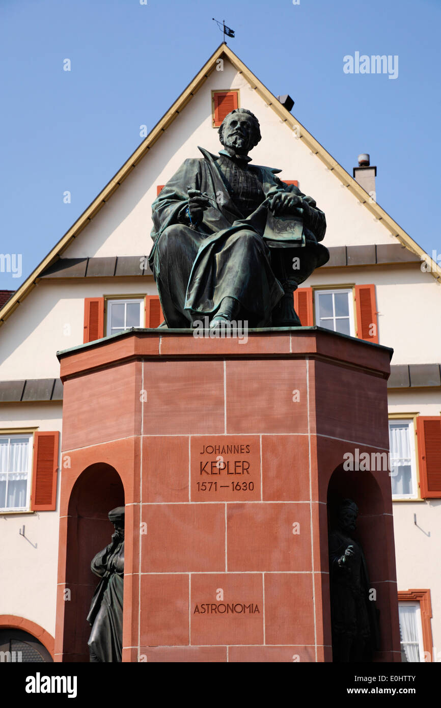 Deutschland, Baden-Württemberg, Weil der Stadt, Statue von Johannes ...