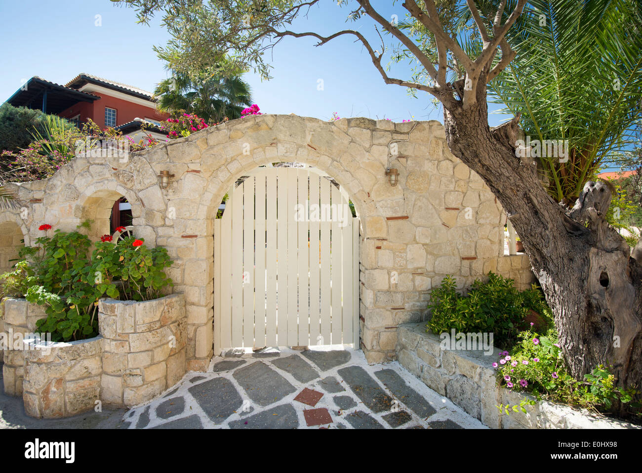 Wooden gated arch hi-res stock photography and images - Alamy