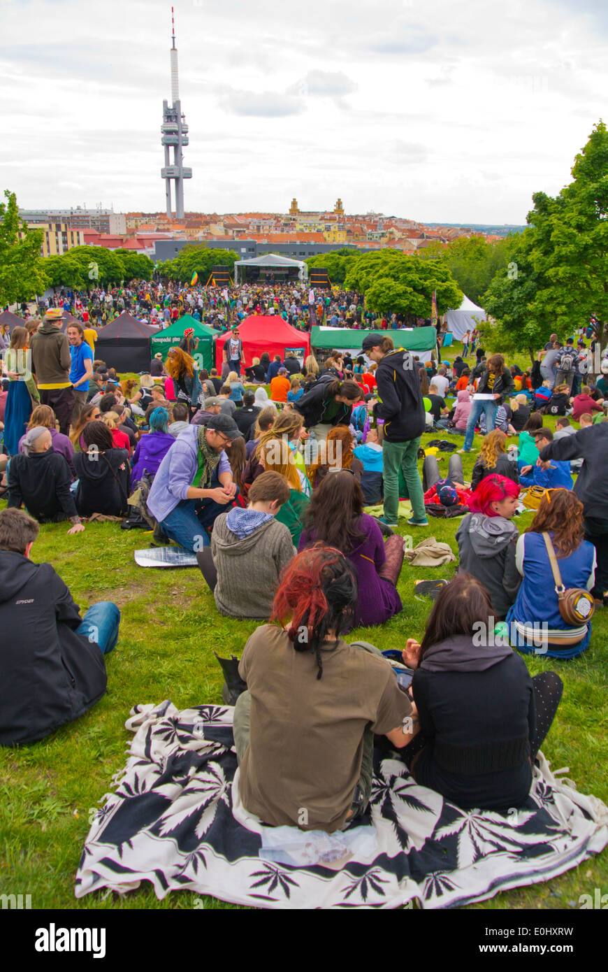 MMM festival, Parukarka park, Zizkov district, Prague, Czech Republic ...