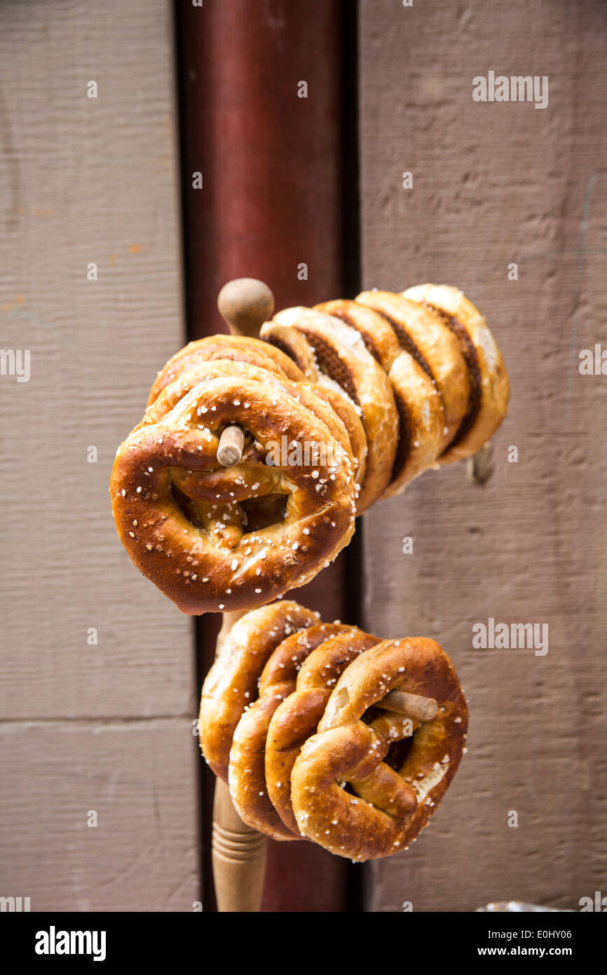 Pretzel rings outside bakery in Strasbourg France Stock Photo - Alamy