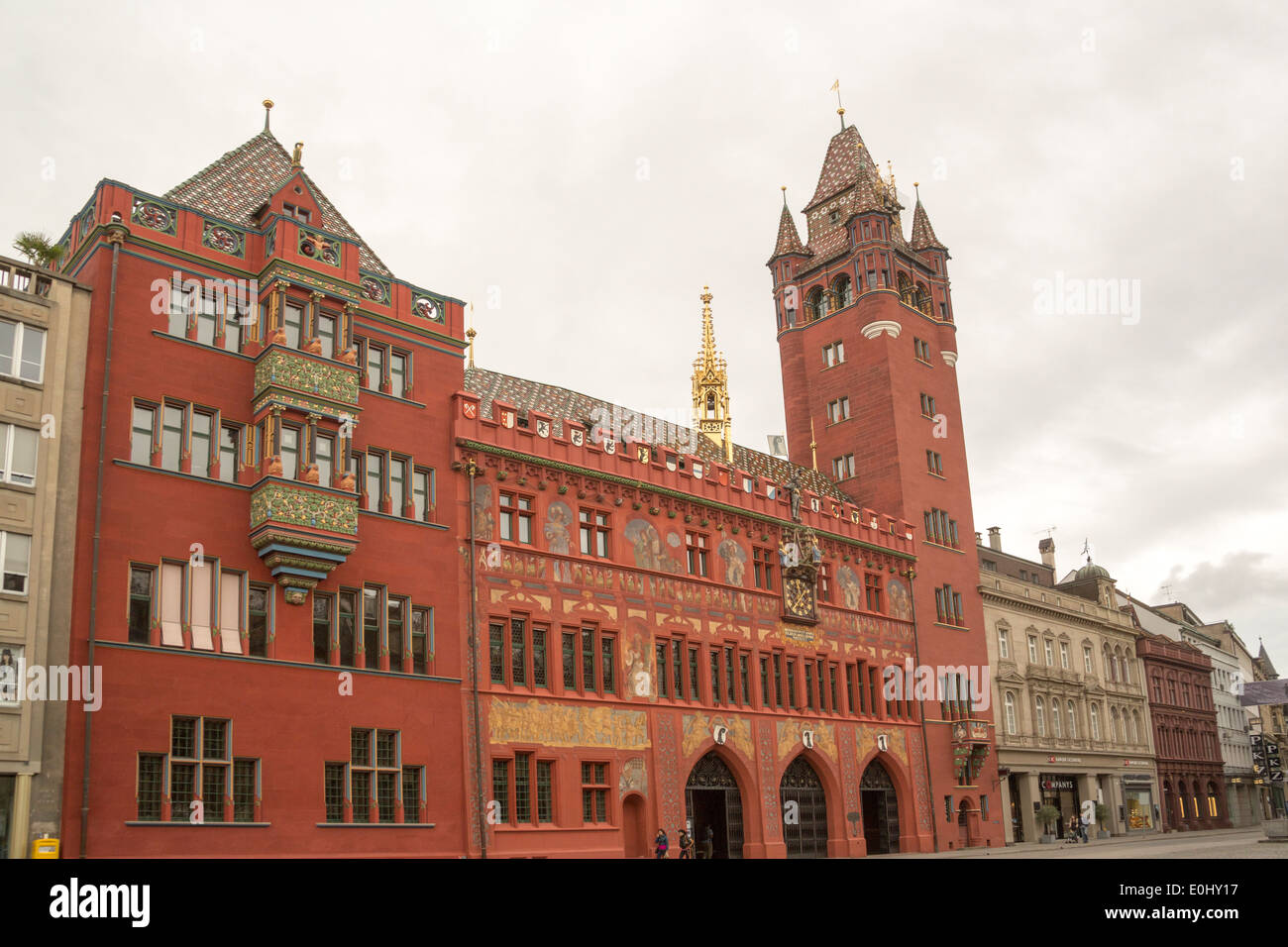 Basel Rathaus Switzerland Facade Stock Photo - Alamy