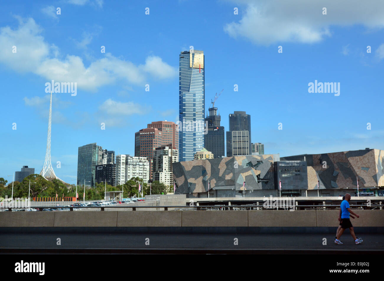 Birds Eye View Melbourne City High Resolution Stock Photography and ...