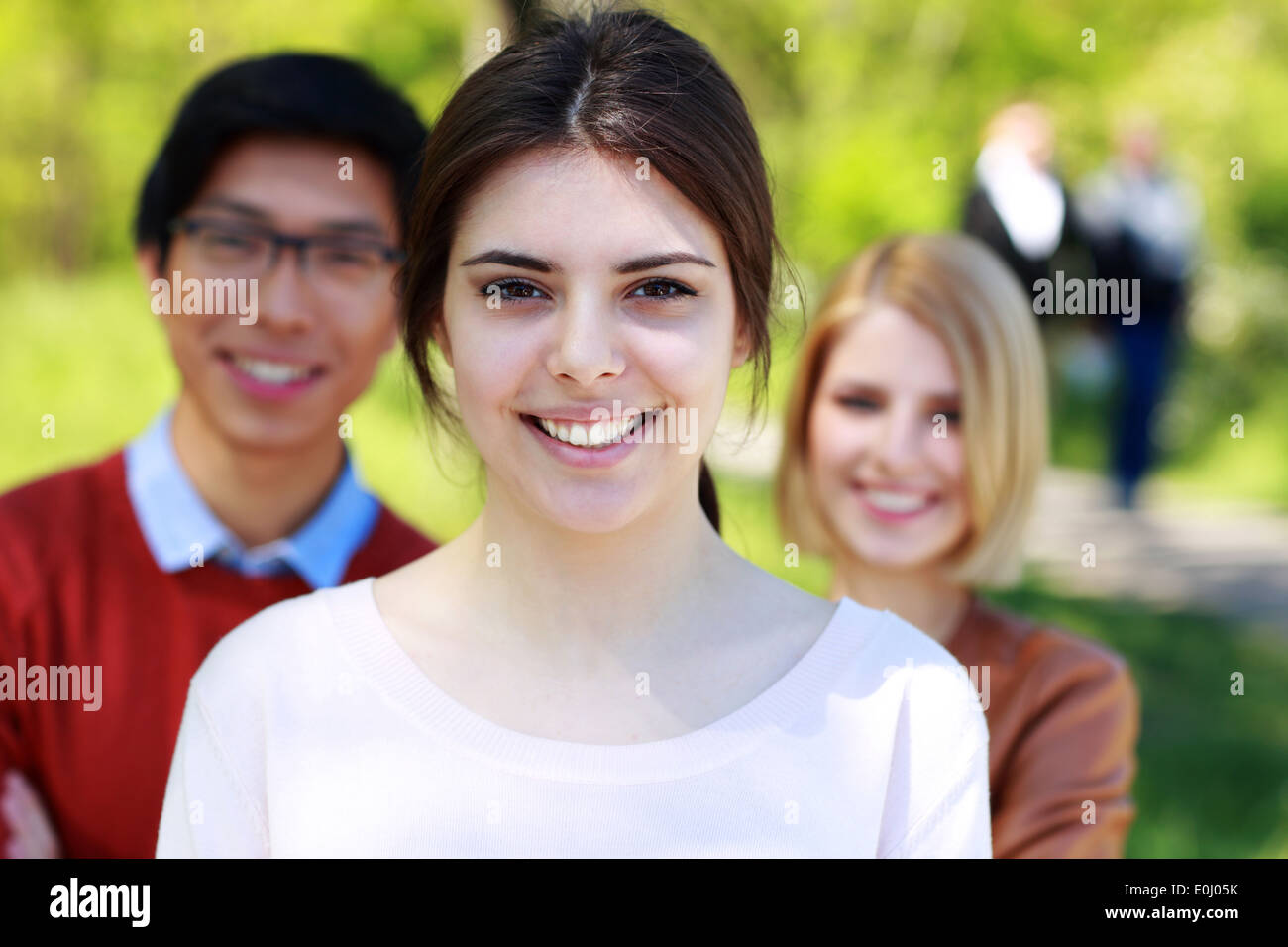 Cheerful group hi-res stock photography and images - Alamy