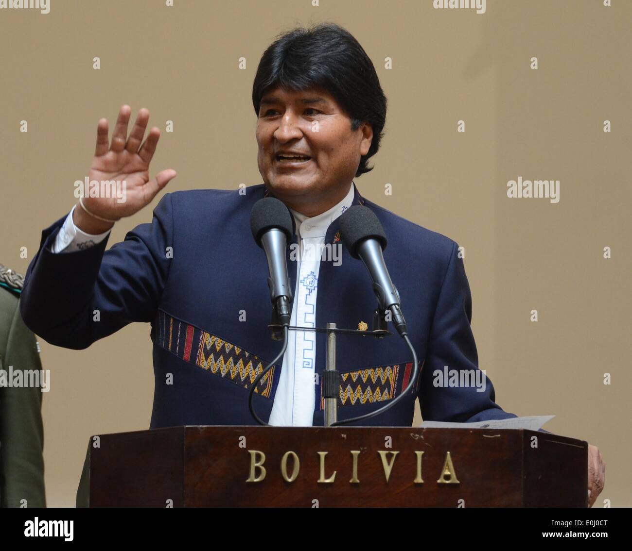 La Paz, Bolivia. 13th May, 2014. Bolivia's President Evo Morales ...