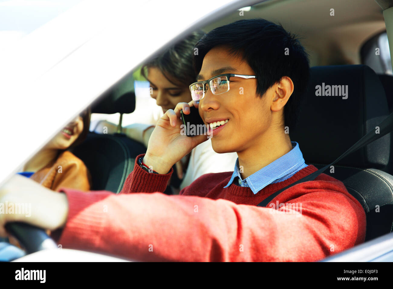 Asian male drive car hi-res stock photography and images - Alamy