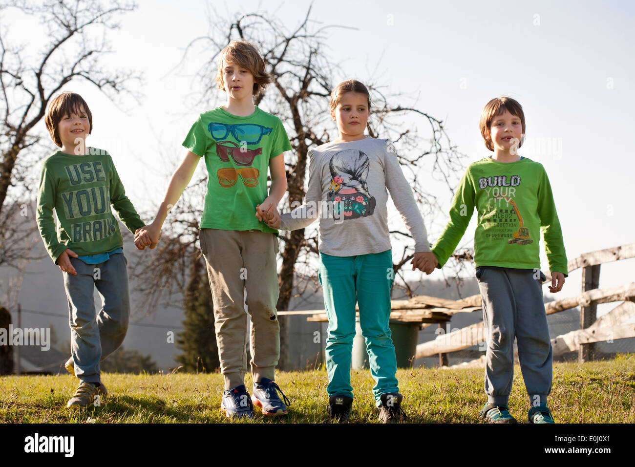 Children playing outdoor hi-res stock photography and images - Alamy