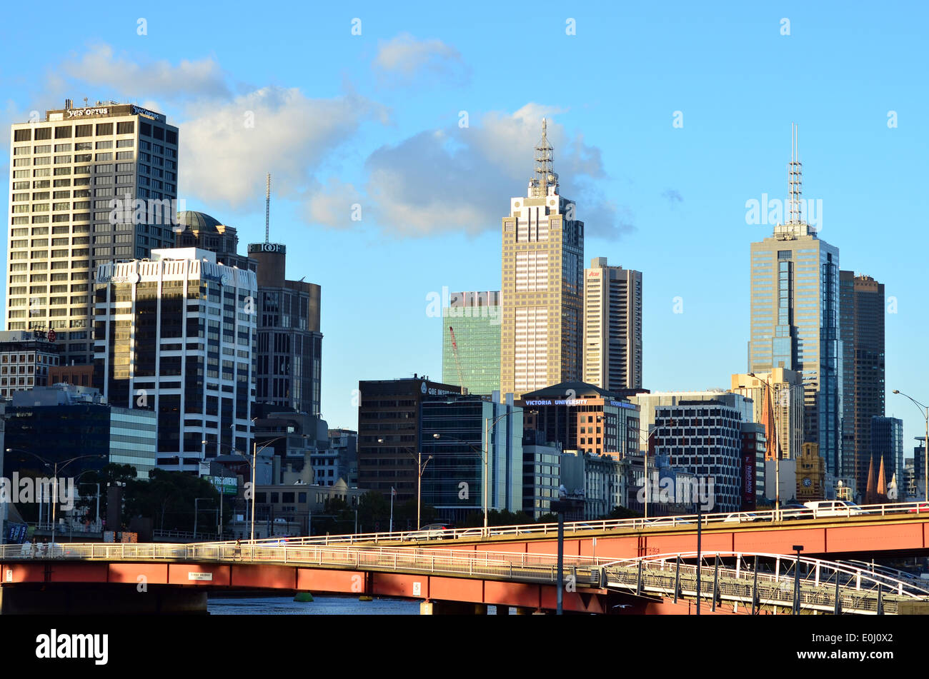 Birds Eye View Melbourne City High Resolution Stock Photography and ...
