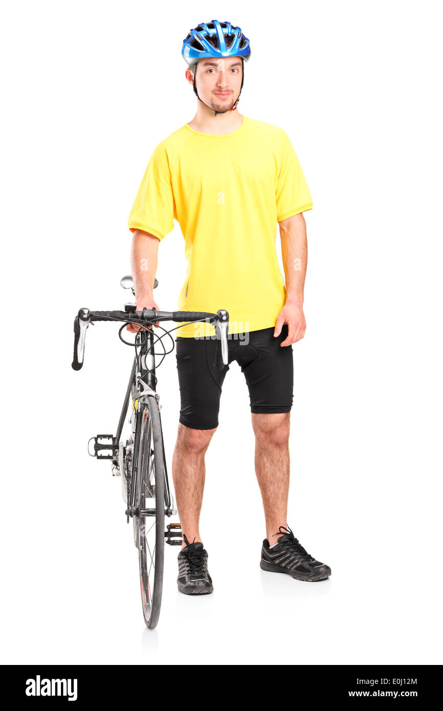 Male bike helmet Cut Out Stock Images & Pictures - Alamy