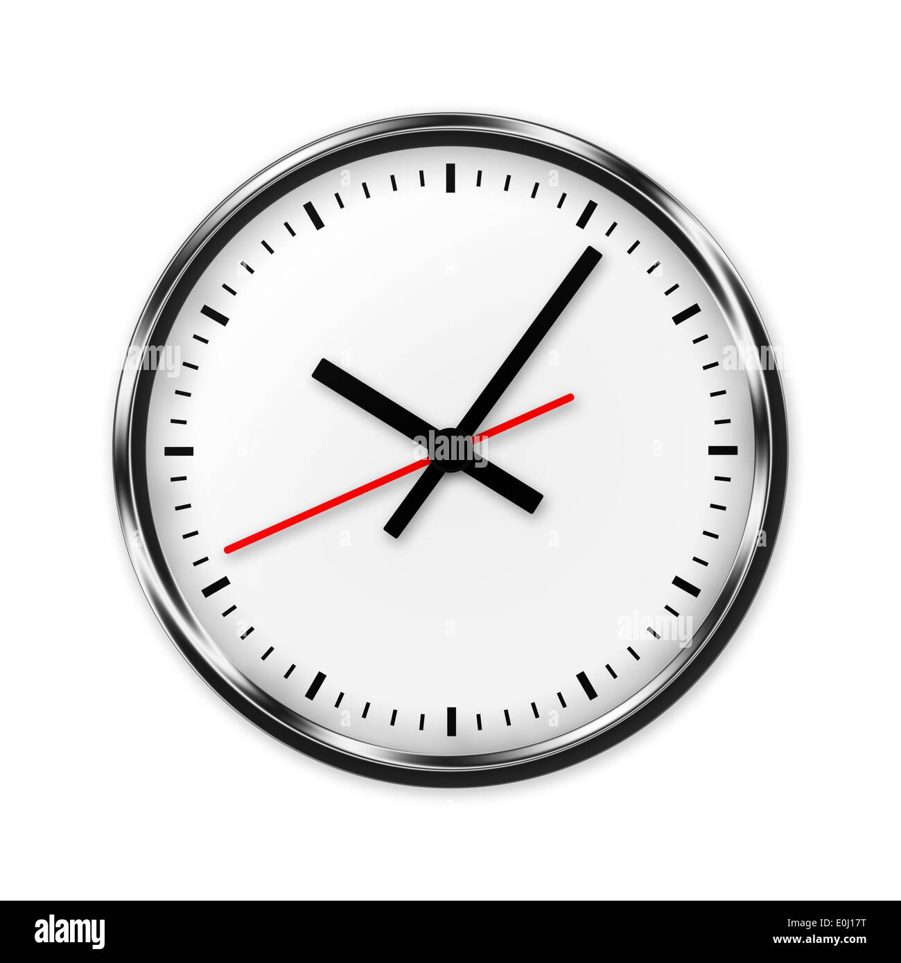 Wall clock without numbers isolated on white background Stock Photo - Alamy