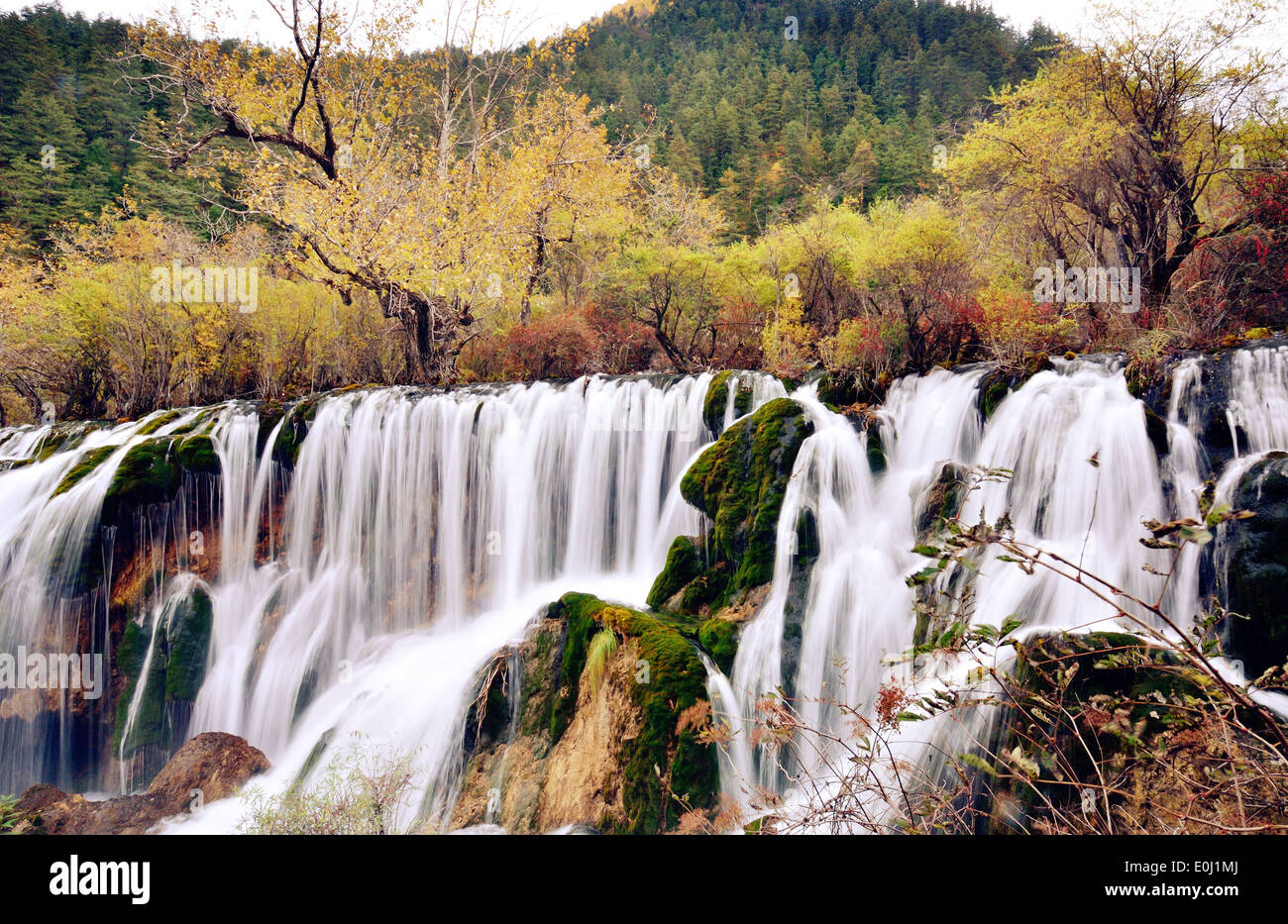 China waterfall autumn hi-res stock photography and images - Alamy