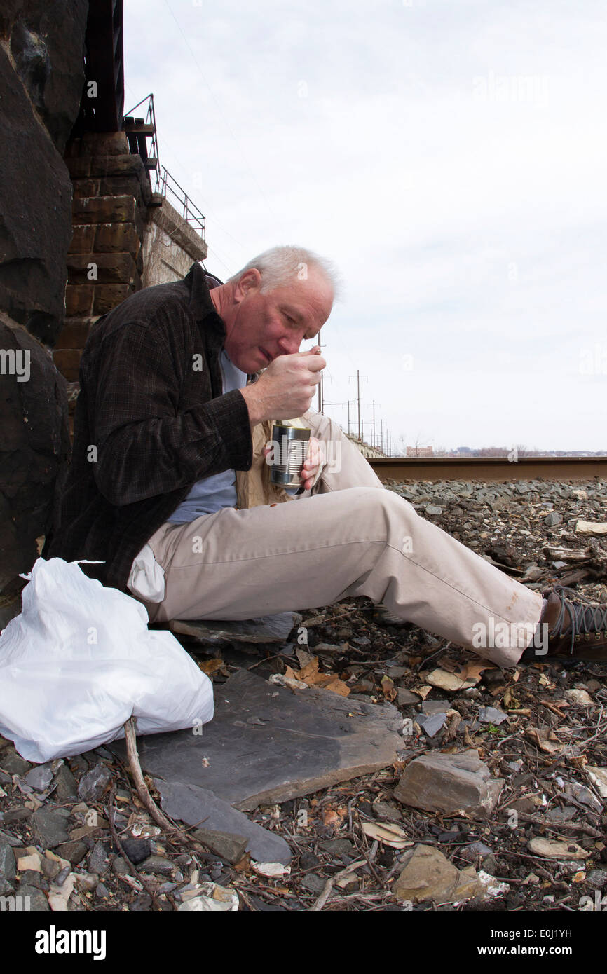 Homeless under bridge hi-res stock photography and images - Alamy