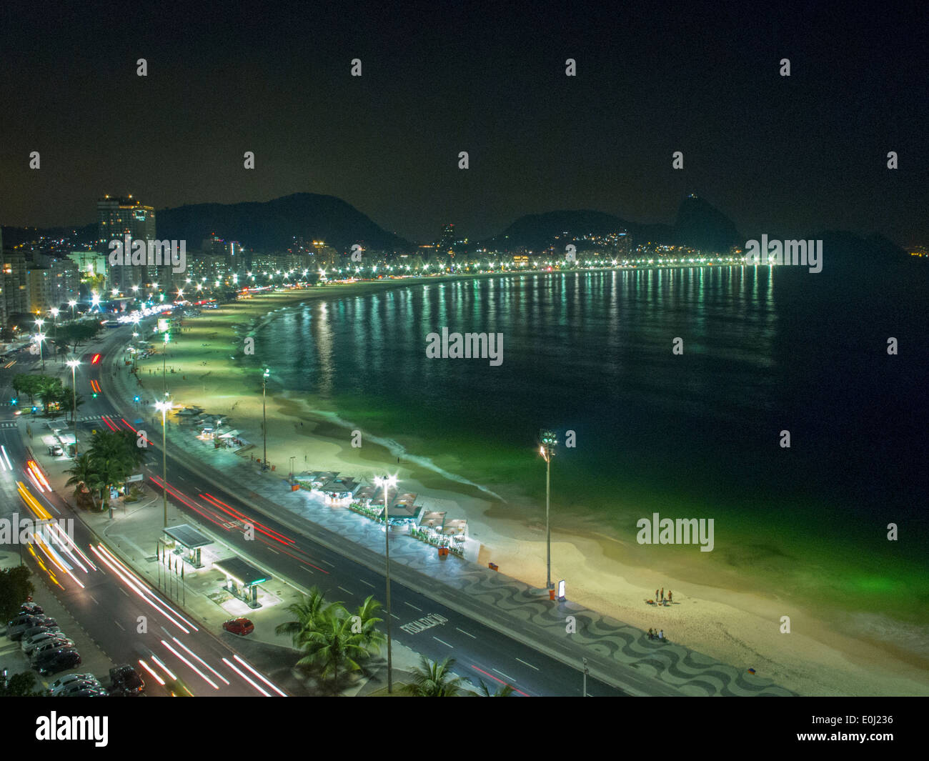 Rio copacabana night hi-res stock photography and images - Alamy
