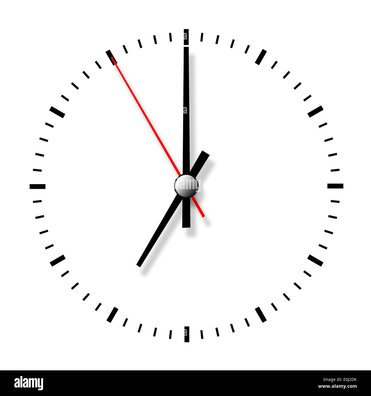 Clock without numbers isolated on white background Stock Photo - Alamy