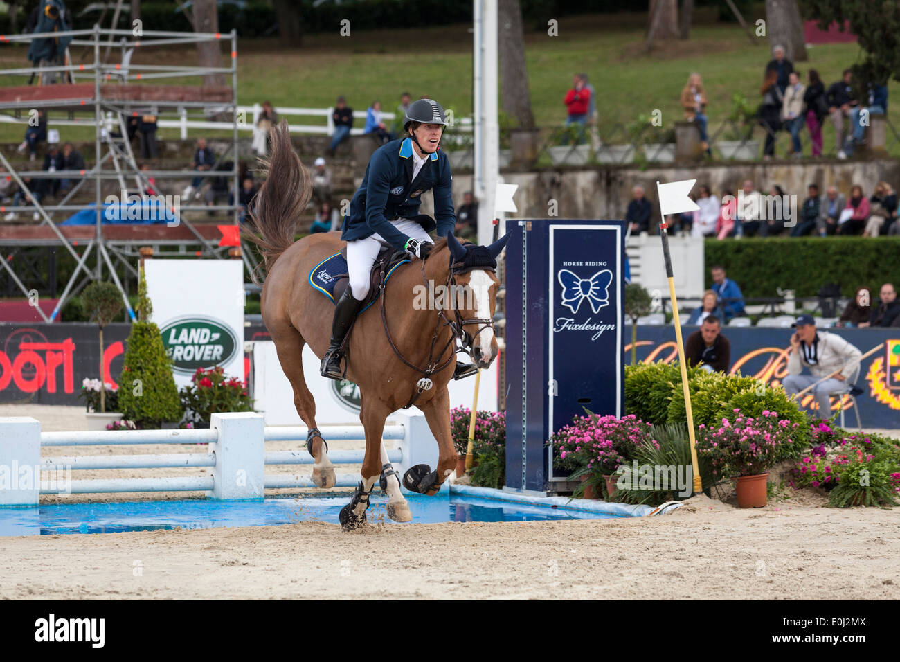 Peder Fredricson of Sweden competing in the Furusiyya FEI Nations Cup ...