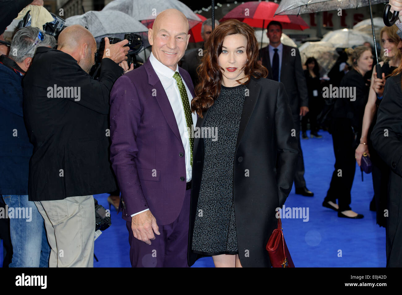 Patrick Stewart and Sunny Ozell arrive for the UK Premiere of X-Men ...