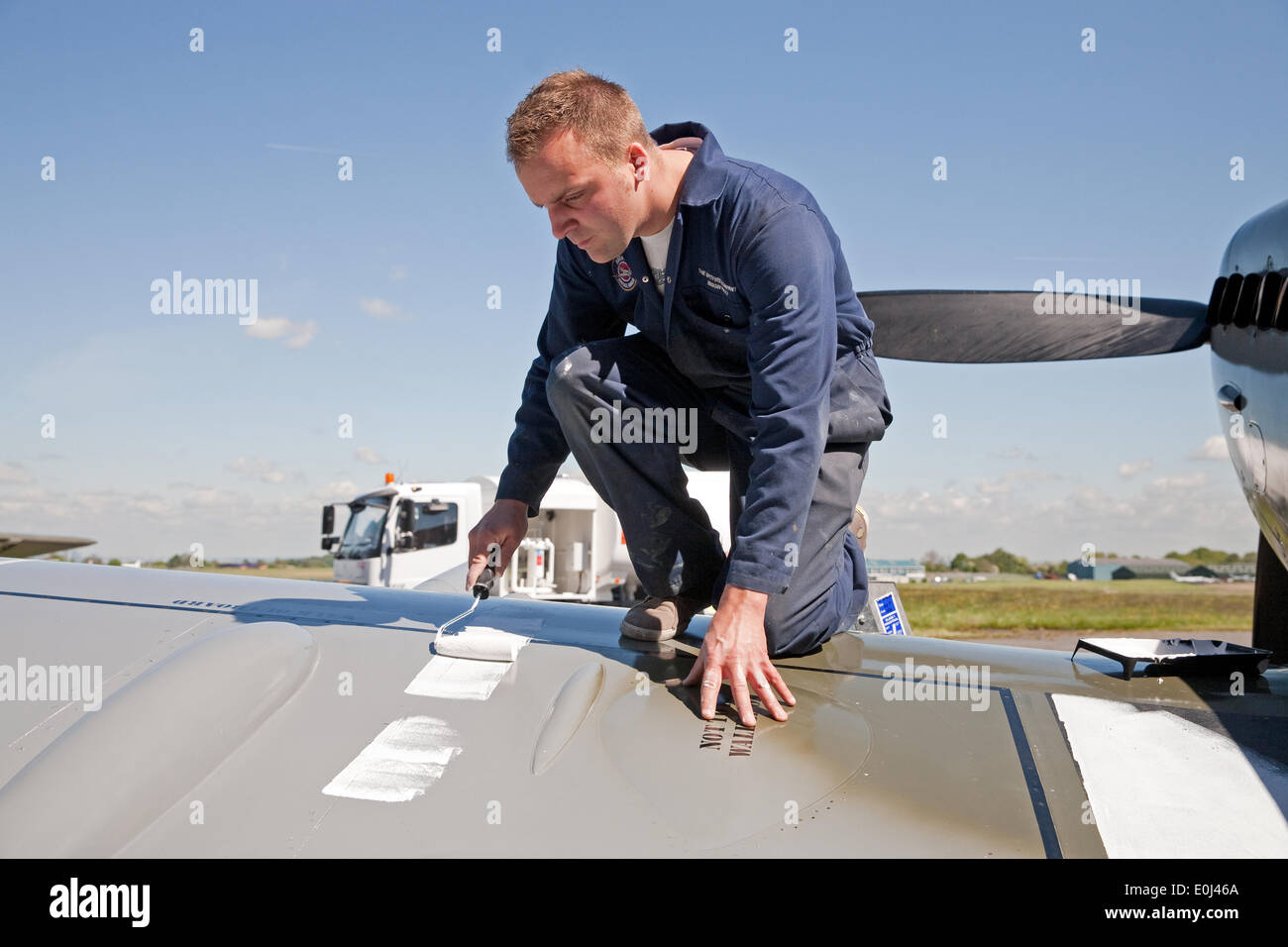 Biggin Hill, UK. 14th May 2014. Spitfire MK9, The Spirit of Kent being ...