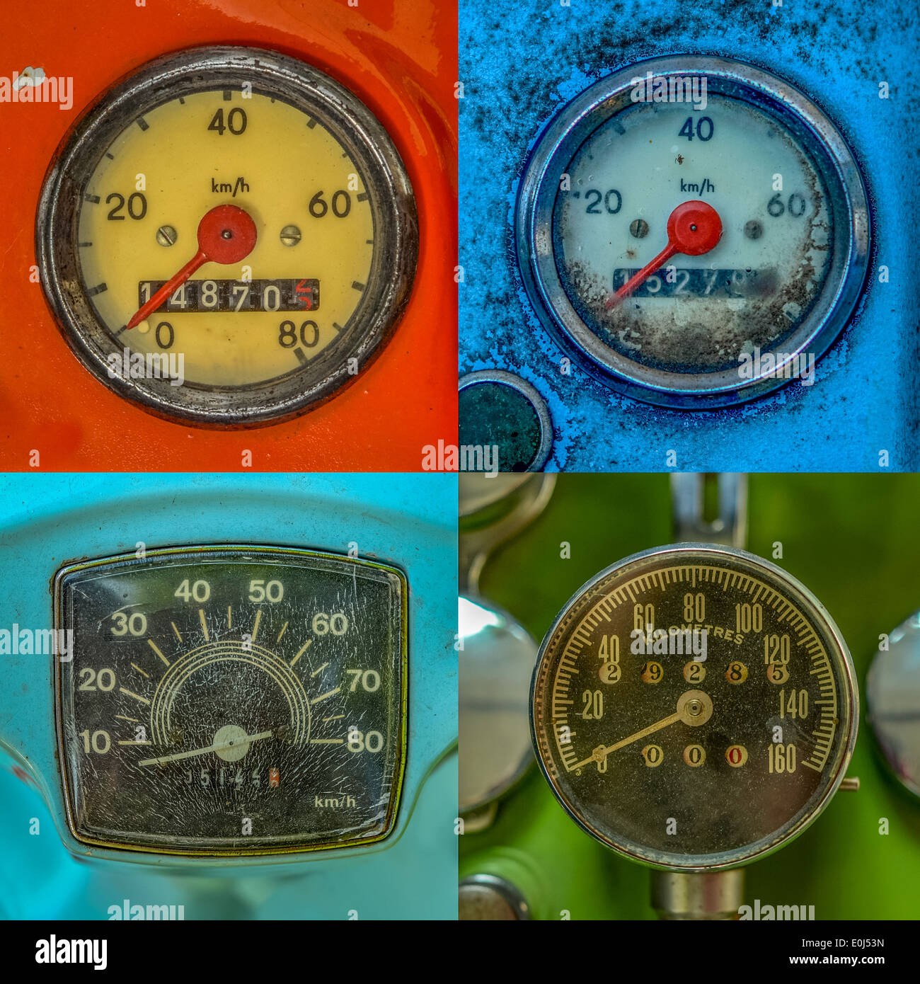 Old speedometers hi-res stock photography and images - Alamy