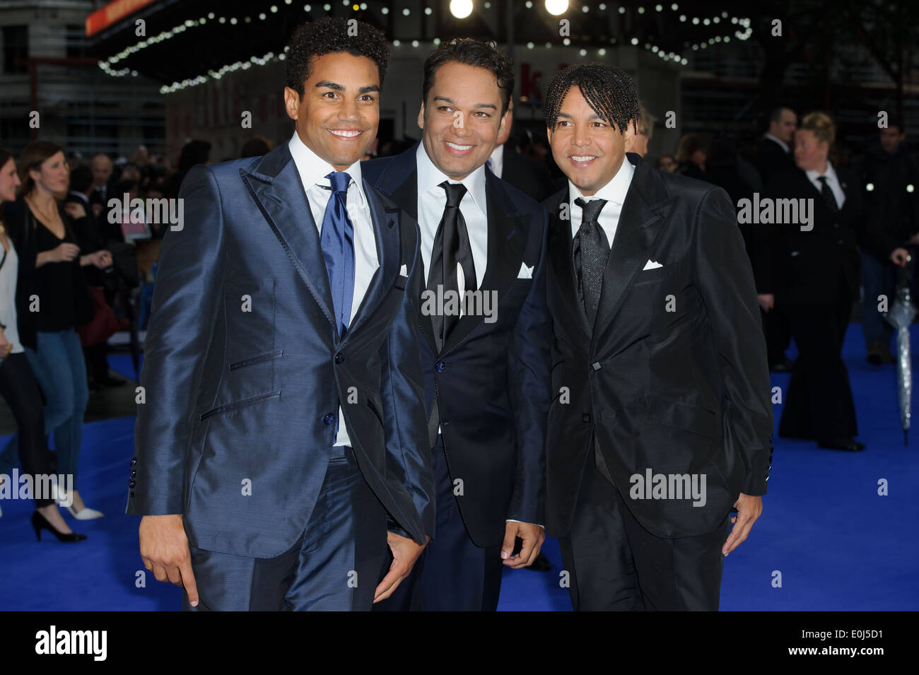3T band members Taryll Jackson, TJ Jackson and Taj Jackson arrive for ...
